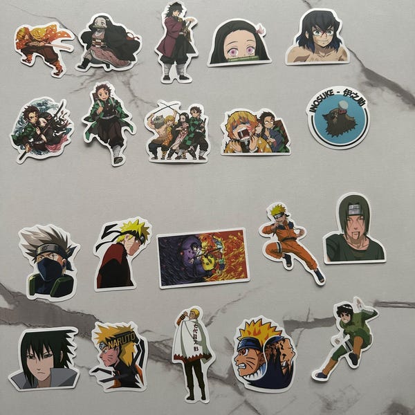 50 Anime Stickers Packs, Stickers for Water Bottles, Hydroflask ...