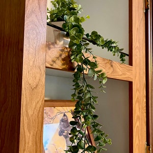 Artificial Wall Art Hanging Eucalyptus & Succulent Triangle Boho ...