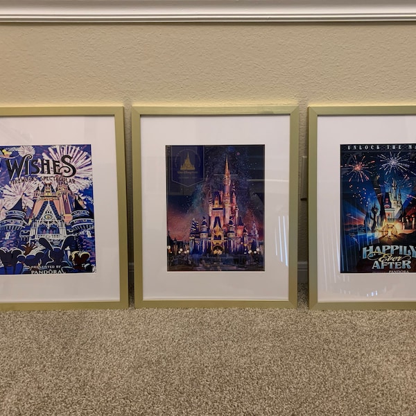 Happily Ever After Firework Show Poster Disney Attraction Poster Disney ...