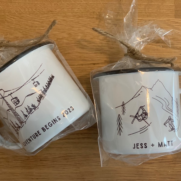 Tally Marks Tin Year Anniversary Gift Mug | Personalized 10th Wedding ...