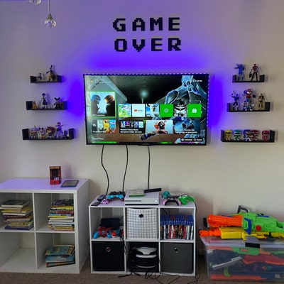 Huge 19 X 10 Game Over Video Game Logo Wall Sign Decoration Art - Etsy