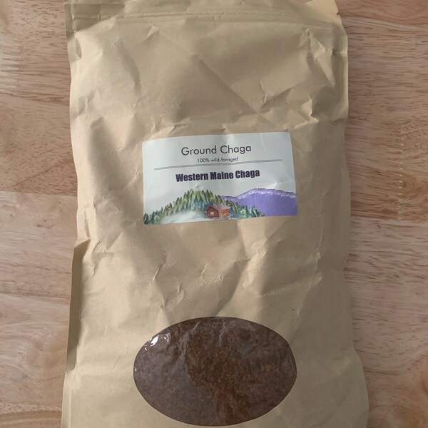 Chaga Mushroom Chunks 1lb - Wild-foraged Naturally Dried Maine Chaga ...