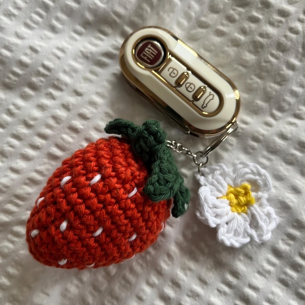 Strawberry Keychain | Strawberry Accessories | Handmade Charm ...