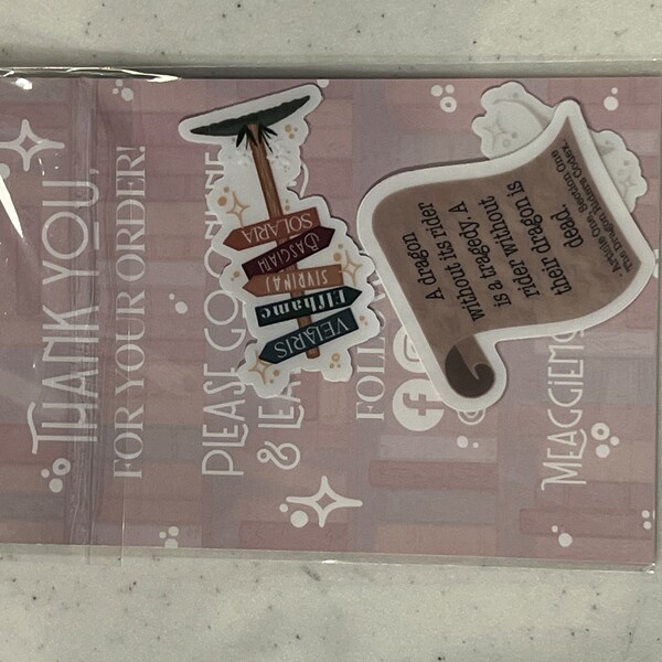 Fourth Wing Riders Codex Scroll Sticker | Officially Licensed | Bookish ...