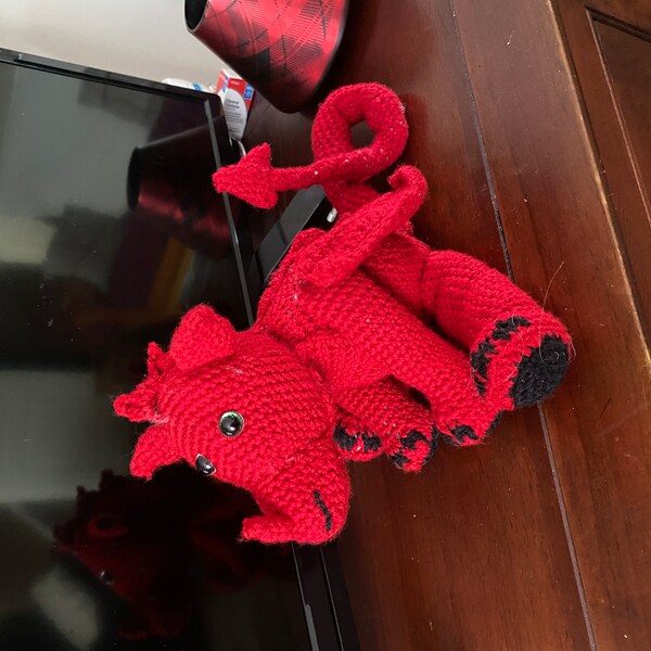 Welsh Dragon Crochet Pattern - Welsh Dragon Pattern - PDF in US and UK ...
