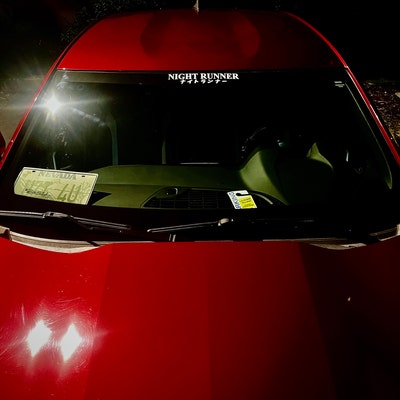 NIGHTRUNNER Decal Sticker Windshield Banner Night Runner - Etsy