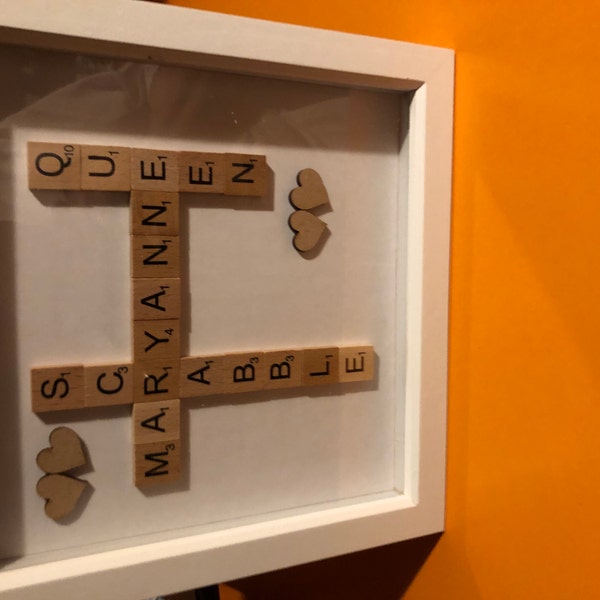 Engagement Scrabble Frame, Wedding Scrabble Frame, Engagement Frame ...