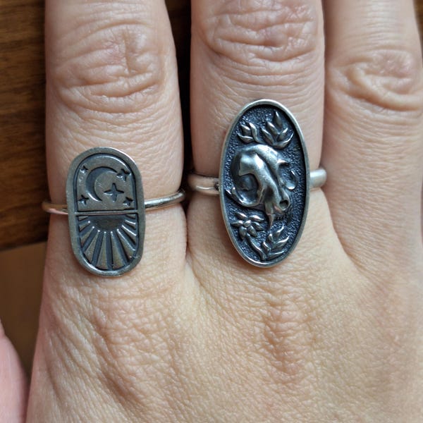 Silver Cicada Ring Sterling Silver Insect Ring Witch Ring Bug Ring ...