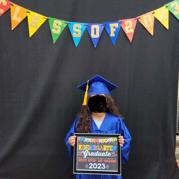 KINDERGARTEN GRADUATION Sign, Kindergarten Graduate Class of 2025,last ...