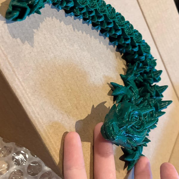 Cinder Snake Flexi Articulated Fidget Stim Sensory ASMR Animal Desk ...