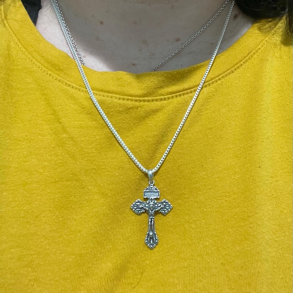 Scapular Medal, Sterling Silver Scapular Pendant, 18 K Gold Plated ...