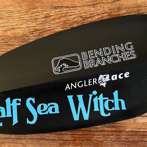Half Mermaid - Half Sea Witch Paddle Decal Window Decal Kayak Sticker ...