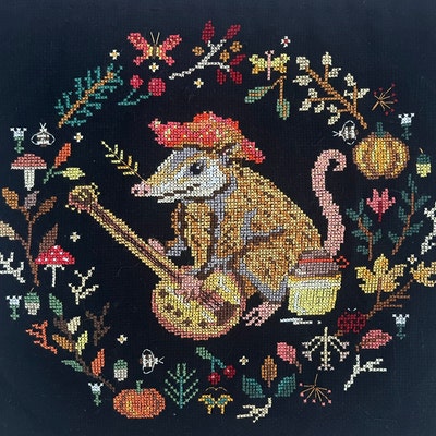 Stitching Sisters Cross Stitch Pattern, Halloween Color Chart, Creepy ...