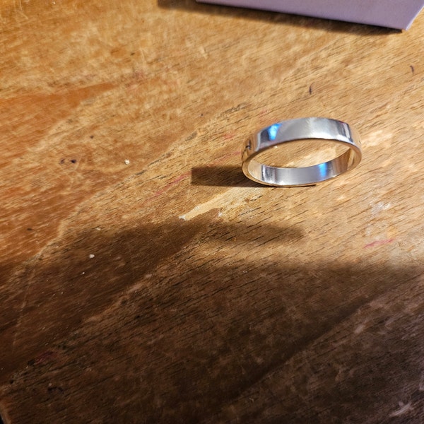 Hand Stamped Sterling Silver Band Ring, Personalised Ring, Mummy Ring ...