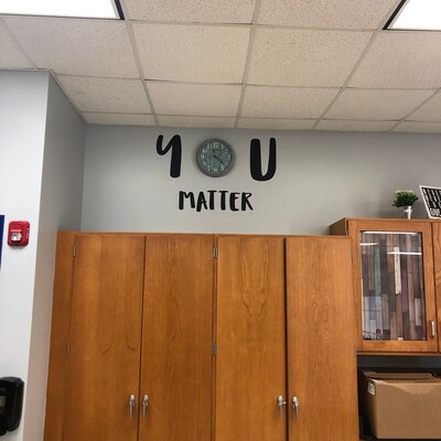 You Matter Clock Vinyl Wall Decal - Etsy