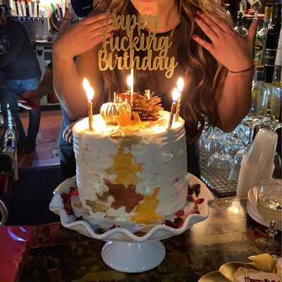 Happy Fucking Birthday Cake Topper, Happy Birthday Cake Topper, Happy ...