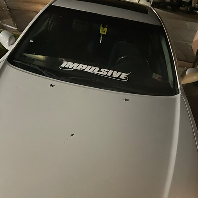 Impulsive Windshield Banner // JDM Sticker, Vinyl Decal, Car Decor, JDM ...