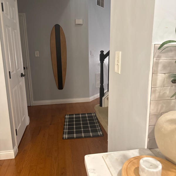 Handcrafted Wooden Wave & Surfer Arch Boho Coastal Art for Your Home ...