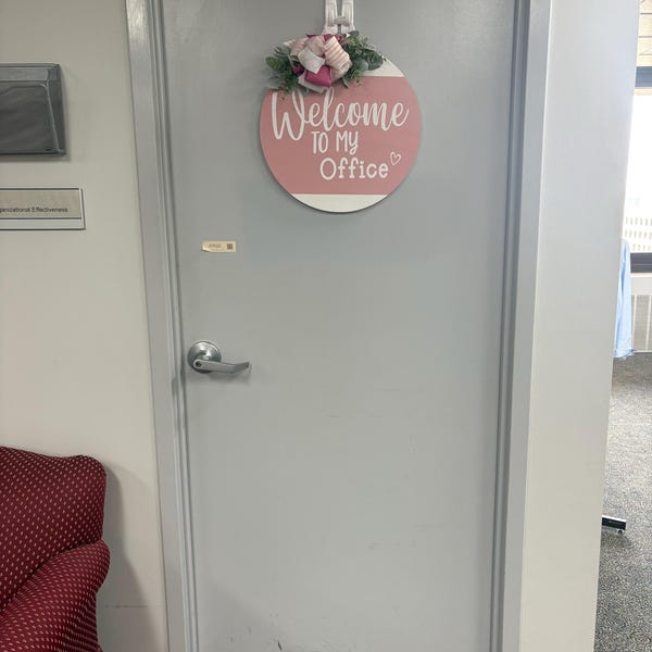 Office Door Decor, Office Door Sign, Office Farmhouse Hanger, Office ...