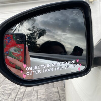 2x 2 Different Sizes and Designs Available Objects in Mirror Are Cuter ...