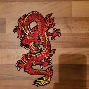 Big Embroidered Dragon Patch Dragon Patches Iron on Patch - Etsy UK