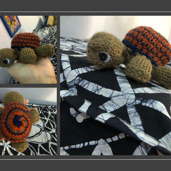 Loom Knitting PATTERN | Little Colourful Turtle - Etsy