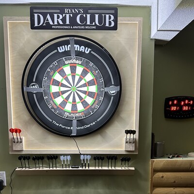 Dart Club Sign, Personalized Gamer Name Man Cave Sign, Professionals ...