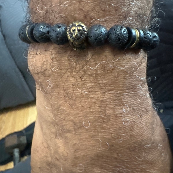 Pan African RBG Flag Inspired With Brass Oxide Crowns Matte Onyx Stone ...