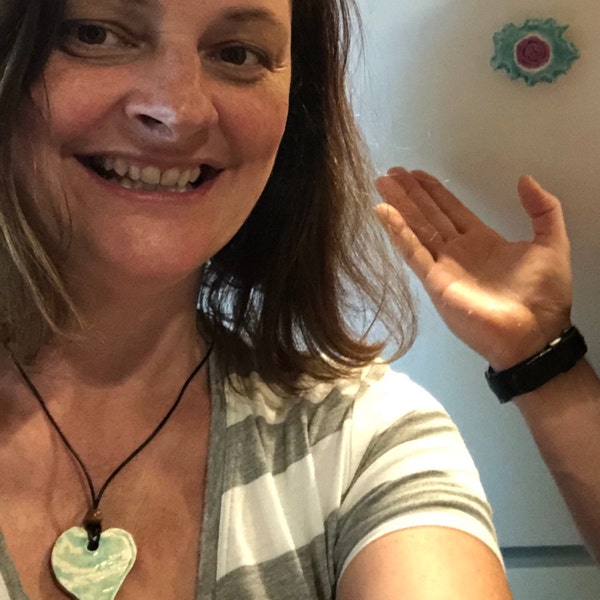 Decoupage Daisy Shell Ring Dish, Beach Decor, Shells, Decoupaged Shells ...