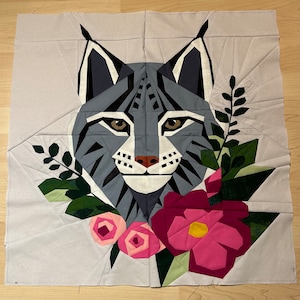 Floral Big Cats All Nine Cats Foundation Paper Piecing Patterns - Etsy