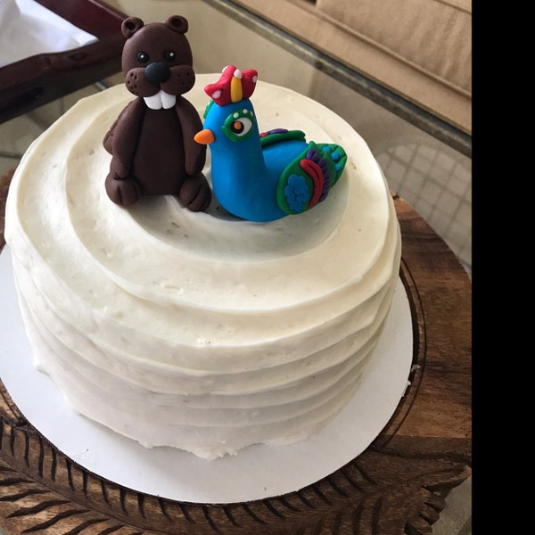 Beaver Fondant Cake Topper - Etsy