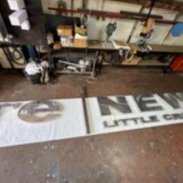 Metal Signage, Silver Sign, Custom Metal Logo, Stainless Steel, Laser ...