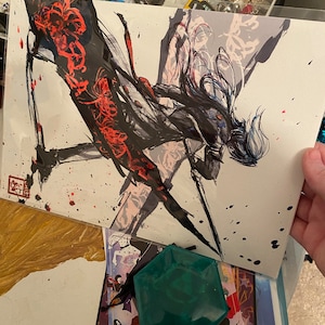 Fanart Print Final Fantasy X Bahamut Ink Fan Art - Etsy UK