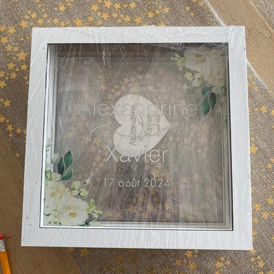 Personalized Wedding Card Box With Couple's Photo,money Envelope ...