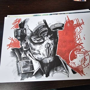 Simon Ghost Riley Print - Etsy