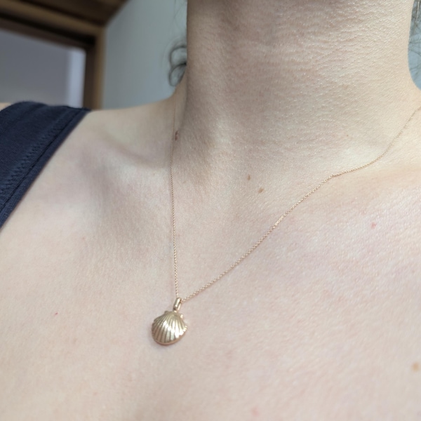 14K Chili Pepper Urn Pendant, Real Solid Gold Minimalist Cremation ...