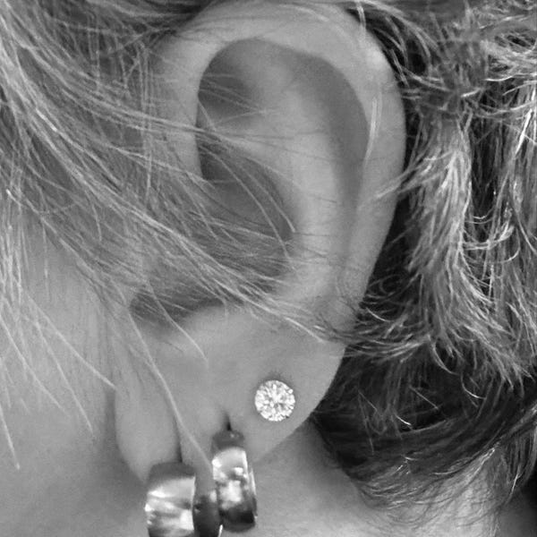 10k Solid Gold Tiny Huggie Hoop Earrings, Real Gold Mini Hoops, Thin ...