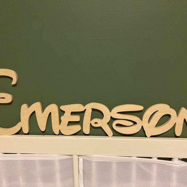 Disney Name - Wooden Name - Name Wall Hanging - Nursery Wall Hanging ...