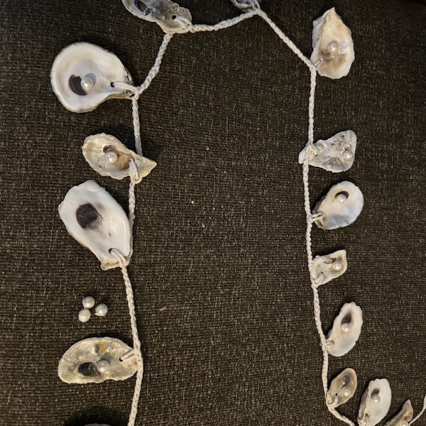 10 Ft Wedding Oyster Shell Garland\7 Foot Thin Tree Garland\outdoor ...