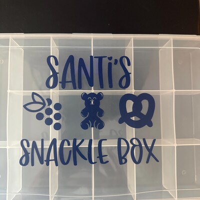 Personalized Snack Box, Snacklebox, Snackle Box, Lunch Box, Bento Box ...