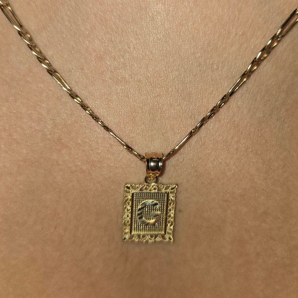 Handmade Solid 14k Gold Name Plates Pendants Big Plates Solid 14k 2 ...