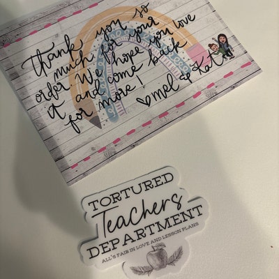 Tortured Teacher Department Sticker, Era Sticker, Teacher Sticker ...