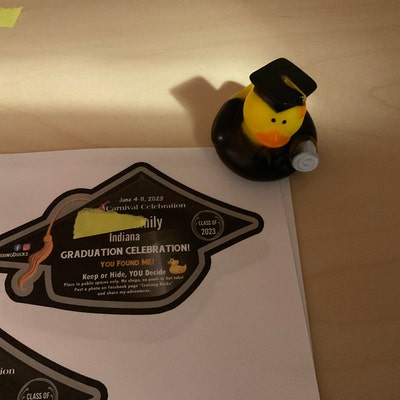 Graduation Duck Tags Customized With YOUR Personal Info RCL NCL ...