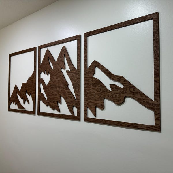 Hexagon Wood Wall Tiles, Sets of Wall Tiles, Wood Tile Cutouts, 3D Wall ...