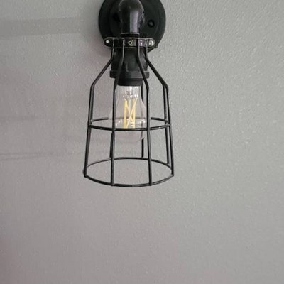 Industrial Iron Pipe Steampunk Lamp Socket Fits 1/2, 3/4 & 1 Pipe 14 ...