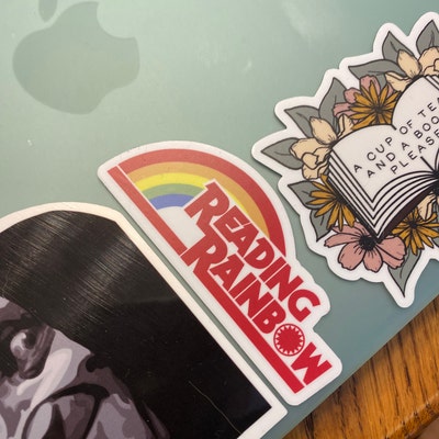 Reading Rainbow Sticker Eighties Vintage Logo Sticker for Book - Etsy