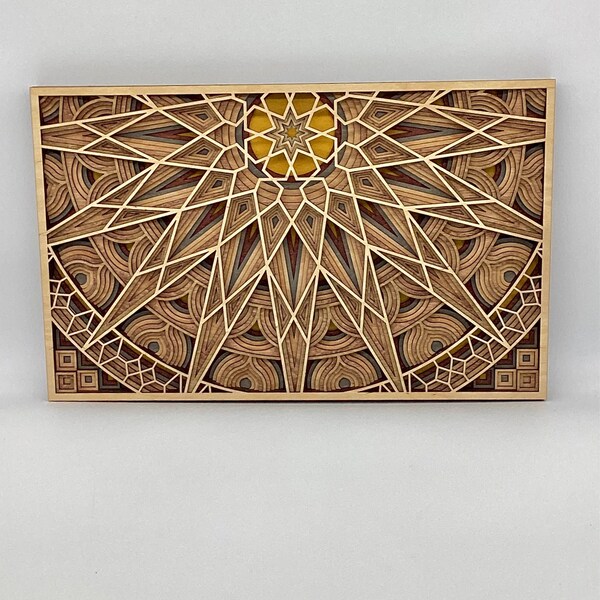 Multilayer Frame Wall Art Laser Cut Mandala Svg Mandala Laser Cut ...