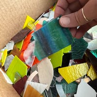Colorful Stained Glass Scrap Pieces – Ideal for Mosaics, Resin Art ...