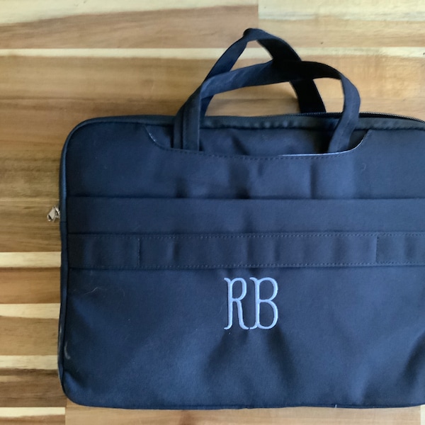 Monogrammed Laptop Sleeve, Custom Laptop Tablet Case, Personalized ...