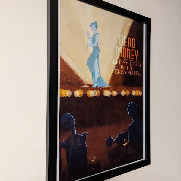 Fallout New Vegas Inspired Dead Money Sierra Madre Art Print - Retro ...